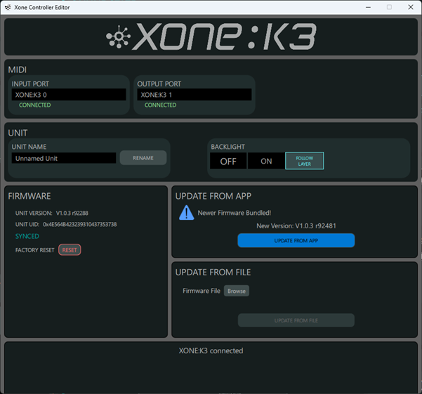 Xone Controller Editor Help – Allen & Heath