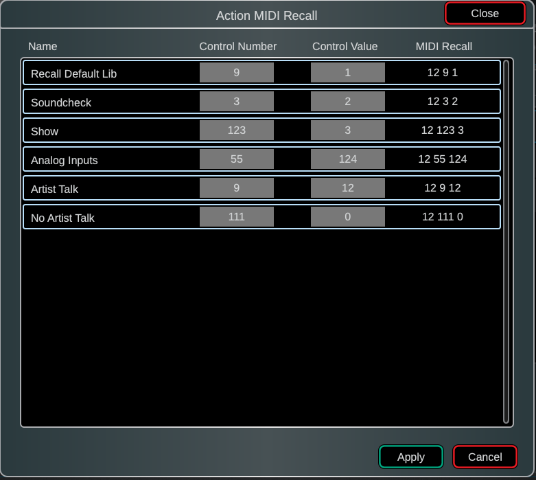 Surface Setup – Allen & Heath